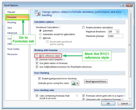 Column Headings From Numbers To Letters Excel Unlocked