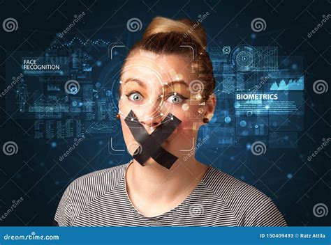 Face Detection And Recognition Stock Image Image Of Protection