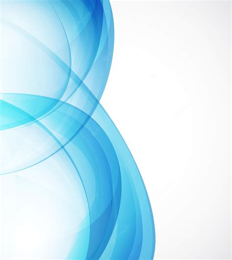 Premium Vector Vector Abstract Background Blue Waves