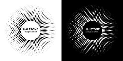 추상적 인 서클 프레임 하프 톤 도트 로고 엠블럼 디자인 요소 라운드 테두리 아이콘 그라데이션 하프 톤 서클 도트 패턴 텍스처 벽지 0명에 대한 스톡 벡터 아트 및 기타