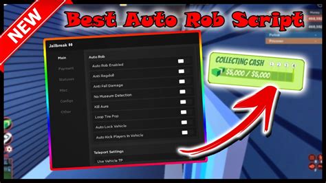 Jailbreak AutoFarm Script OP Anti AFK OP AutoFarm Teleport Auto Rob Anything And More