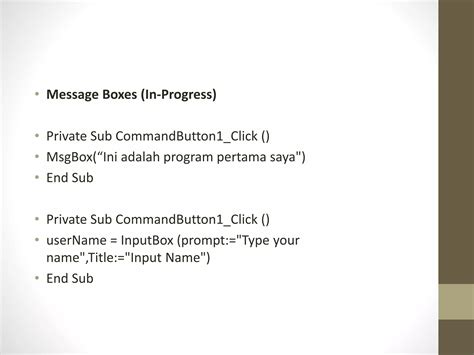 Vba Power Point Tipe Data Ppt