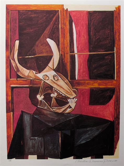 087 Bullhead Still Life Pablo Picasso Estate Signed Giclee Forgotten
