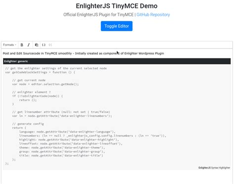 Feature Request Easier Way To Remove A EnlighterJS Block From
