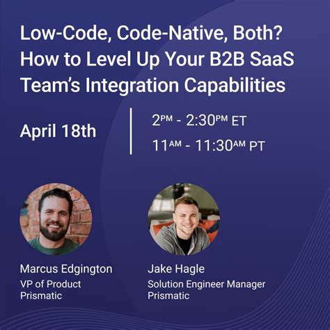 prismatic on linkedin lowcode integrations b2bsaas codenative