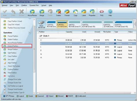 how to expand partition in windows server 2003 without damaging data
