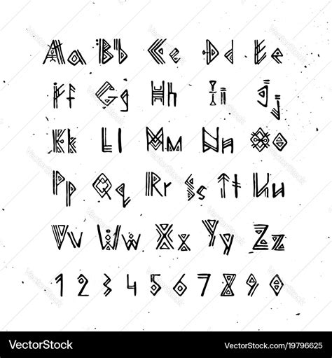Alphabet In Viking Runes