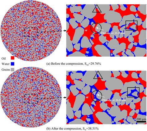 Fluid Occupancies A Before And B After The Compression The