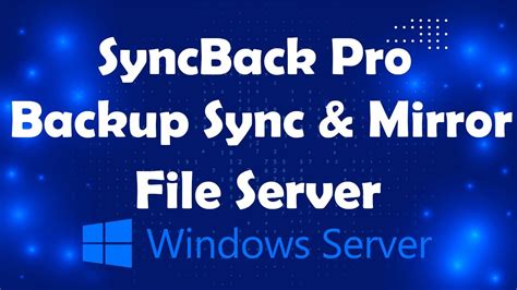 Configure Syncback Pro To Backup Server Data Lesson21 Msolved Tech Youtube