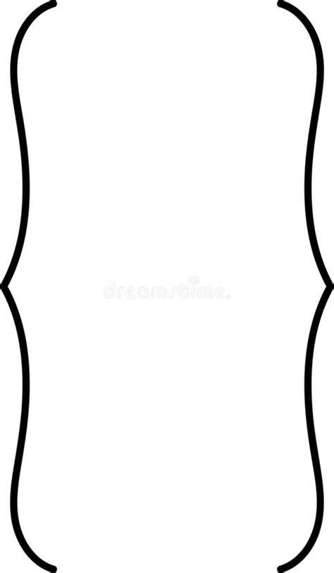 Curly Braces Double Symmetric Brackets Vector Typography Symbols Pair Frames For Punctuation