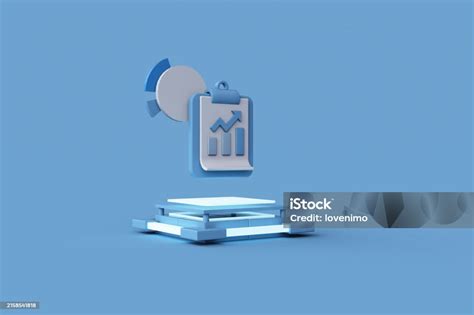 비즈니스 보고서 차트 및 도넛 차트 그래프 성장 다이어그램의 3d 렌더링 3차원 형태에 대한 스톡 사진 및 기타 이미지 3차원 형태 가구 개발 Istock