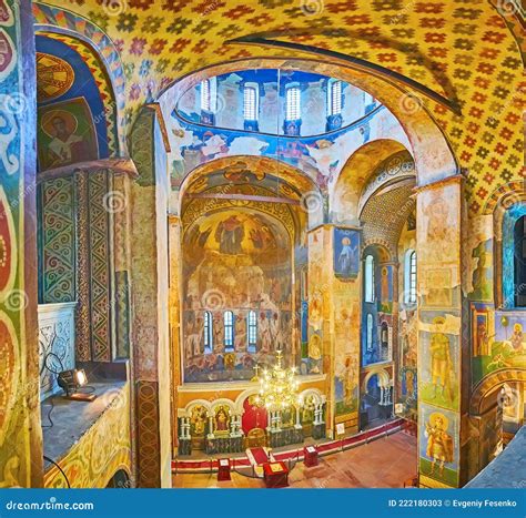 Panorama Of The Prayer Hall Of Medieval St Cyril Church On May 18 In