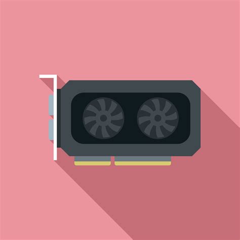 Gpu Fan Card Icon Flat Vector Pc Computer Vector Art At Vecteezy
