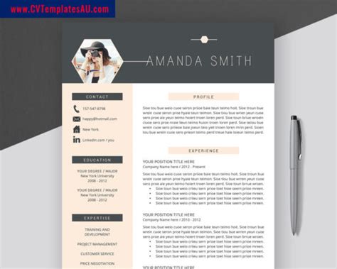 Editable CV Templates Bundle Professional And Modern Resume Templates Design Curriculum Vitae