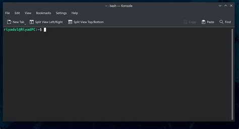 KDE Konsole Missing Settings And Menu Bar Plasma EndeavourOS