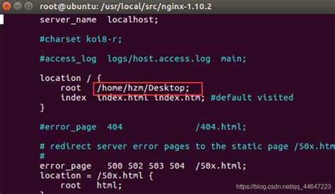 ubuntu nginx修改根目录 访问html页面 ubuntu nginx 修改根目录 csdn博客