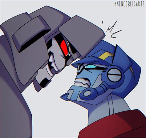 Transformers Cartoon Optimus Prime Vs Megatron