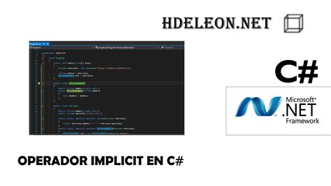 Operador Implicit En C Net Implicit Operator