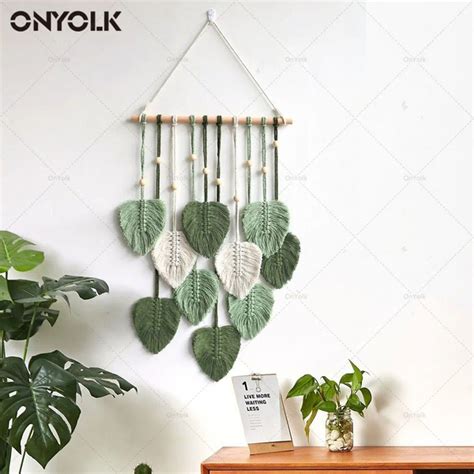 настенный гобелен из листьев Панно настенное макраме купить на Ozon по низкой цене 2276821096