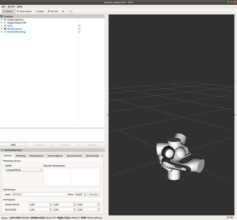 Unexpected Rviz Visualization For Pandas Robot Executing Pandamoveit