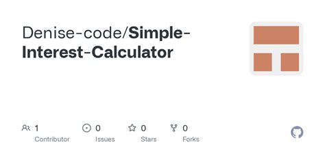 Github Denise Codesimple Interest Calculator
