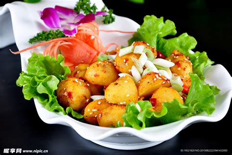 香辣小土豆摄影图传统美食餐饮美食摄影图库昵图网