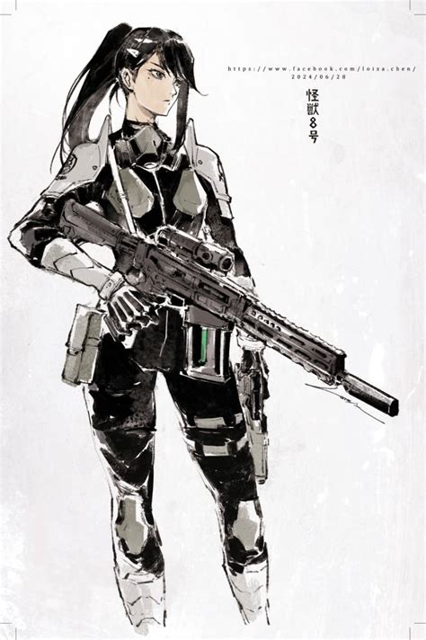 Ashiro Mina Kaijuu No Drawn By Loiza Danbooru