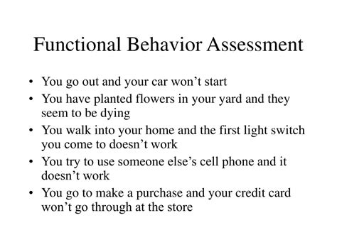PPT Functional Behavior Assessment PowerPoint Presentation Free Download ID