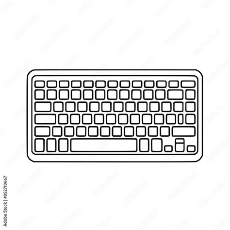 Image Vectorielle Stock Blank Computer Keyboard Svg Svg Files For Cricut Keyboard Png