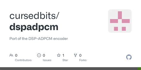 Github Cursedbitsdspadpcm Port Of The Dsp Adpcm Encoder