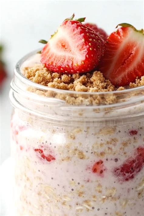 Strawberry Cheesecake Overnight Oats That Oven Feelin
