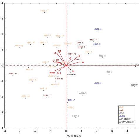 Principal Component Analysis Pca Plot Showing The Multivariate