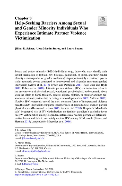 Pdf Help Seeking Barriers Among Sexual And Gender Minority