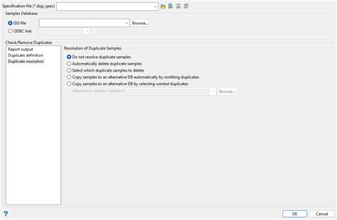 Vulcan Geology Sampling Check Remove Duplicates