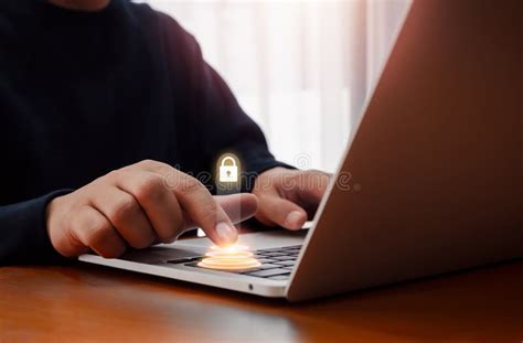 Cyber Secure System Technology Fingerprint Scan Internet Network Security Privacy Data