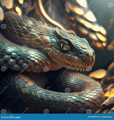 Snake Close Up Portrait Reveals Its Dangerous Venomous Viper Nature