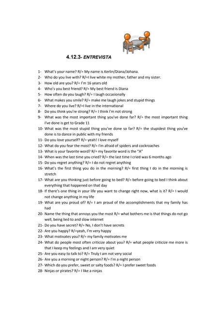 Questions Classmate Interview Doc