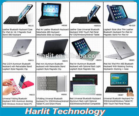 For Pad Mini Rotating Bluetooth Keyboard Plastic Keyboard With Rotatable Stand High Quality For