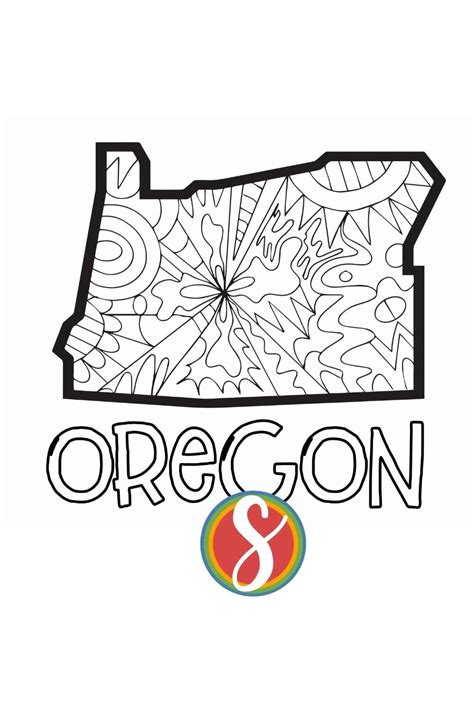 Free Oregon Coloring Pages — Stevie Doodles