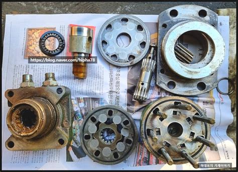 고장난 지게차 굴삭기의 유압펌프 유압모터 수리 가능한 곳누유 수리후 작동테스트까지 해결 네이버 블로그