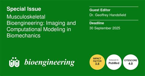 📢 The Special Issue Musculoskeletal Bioengineering Imaging And