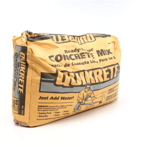 Quikrete 80 Lb High Strength Concrete Mix In The Concrete 50 Off