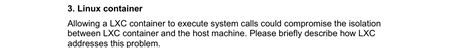 Solved Linux Containerallowing A Lxc Container To Execute