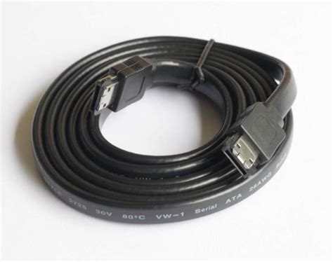 Esata To Esata Sheilded Data Cable 15m External High Performance 30gpbs