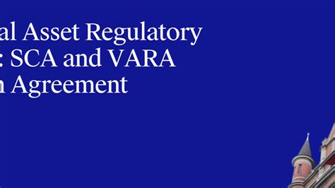 Sca And Vara Simplifies The Licensing Process For Vasps