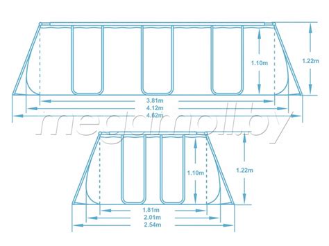 Бассейн каркасный Bestway 56722 Power Steel 412x201x122 см купить в Минске