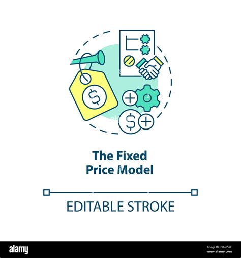 Fixed Price Model Concept Icon Stock Vector Image And Art Alamy