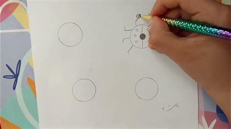 نقاشی با دایره 🌹 نقاشی ساده دایرهنقاشی Draw خرگوشموش😎 Youtube