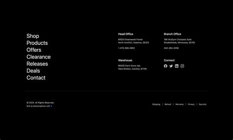 Bootstrap Responsive Footer Template Example BootstrapBrain