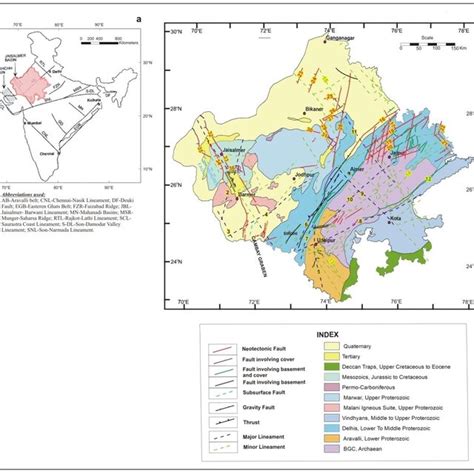 A Map Of India Showing Major Tectonic Lineaments After Roy 2004 And Download Scientific